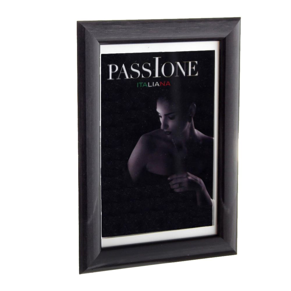 Dorr Guidi Glossy Black Wooden 12x8 Photo Frame