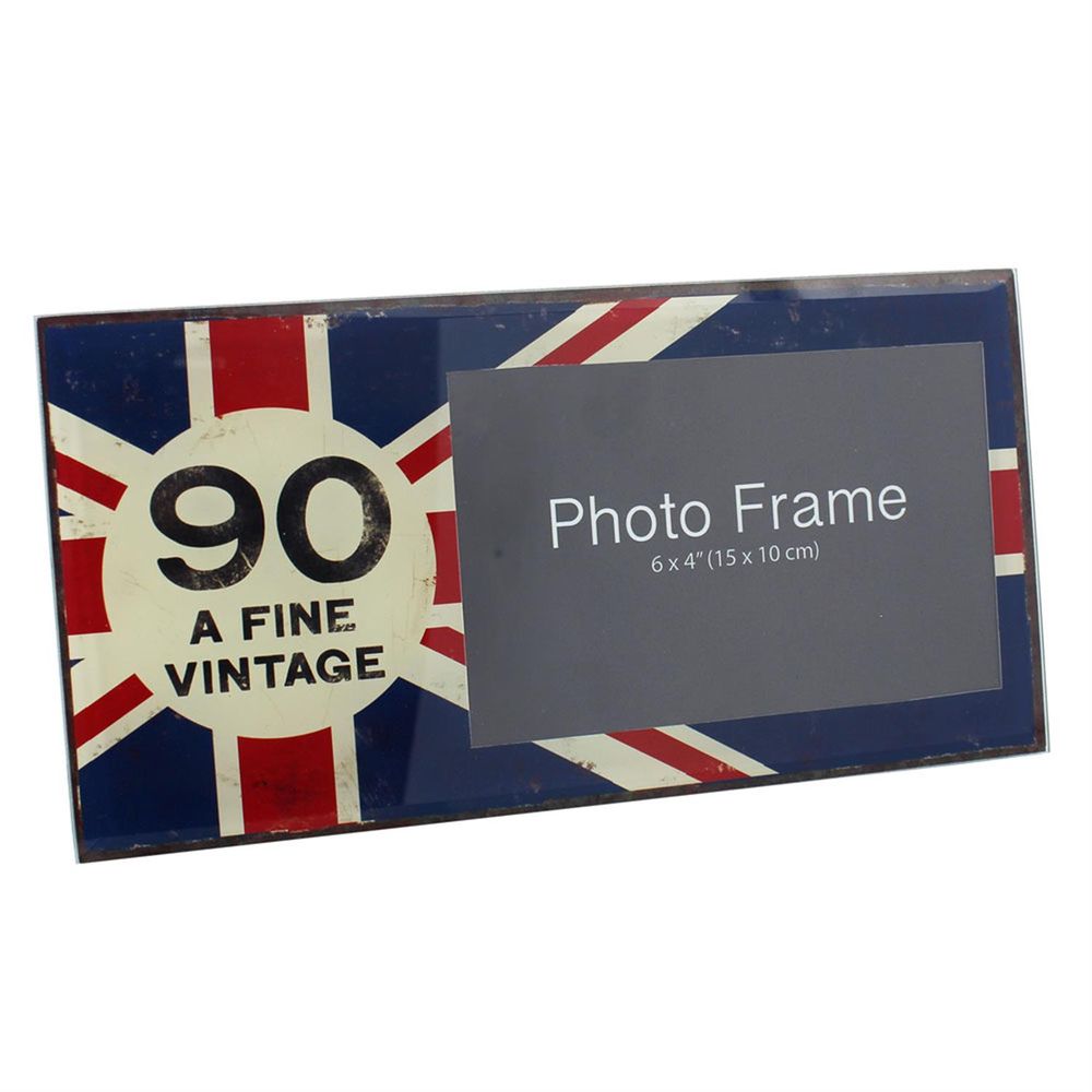 90th Birthday Glass 6x4 Photo Frame